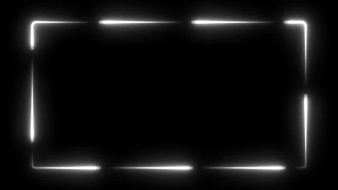Lightning border frame on black backgrou... | Stock Video | Pond5