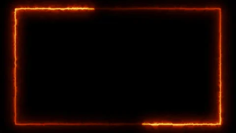 Lightning border frame on black backgrou... | Stock Video | Pond5