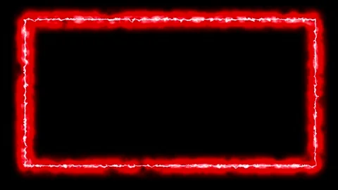 Lightning border frame on black backgrou... | Stock Video | Pond5