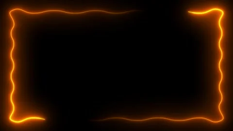 Lightning border frame on black backgrou... | Stock Video | Pond5