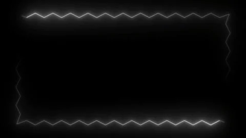 Lightning border frame on black backgrou... | Stock Video | Pond5