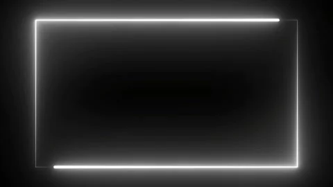 Lightning border frame on black backgrou... | Stock Video | Pond5