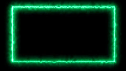 Lightning border frame on black backgrou... | Stock Video | Pond5