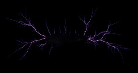 Lightning. Electric arc, discharge on a ... | Stock Video | Pond5