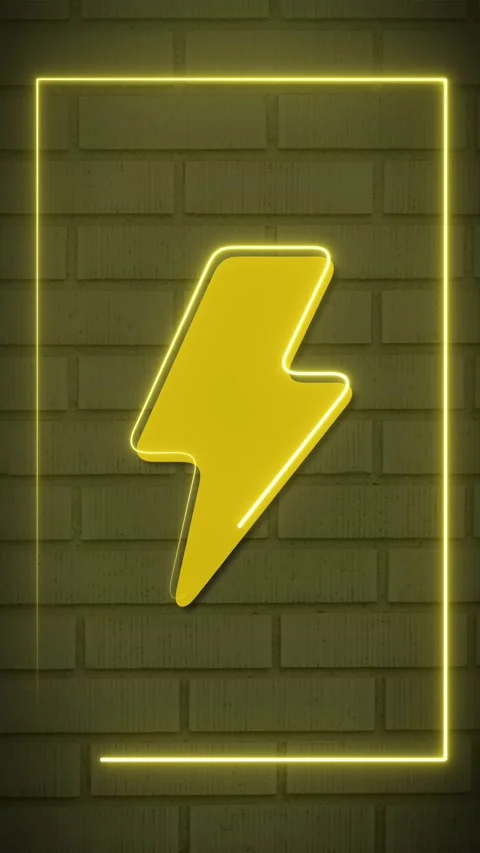 Lightning Energy Neon Border Animation V... | Stock Video | Pond5