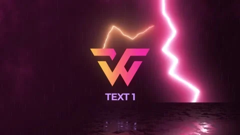 After Effects: Lightning Strike Rain Fog Logo Reveal AEP #283814632