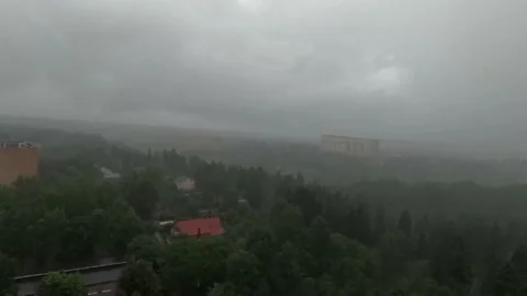 Lightning Strikes House during Thunderst... | Stock Video | Pond5