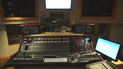 Lights being shut off in the control roo... | Stock Video | Pond5