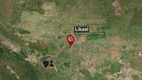 Likasi City Map Zoom (Democratic Republi... | Stock Video | Pond5