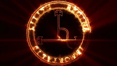 Lilith Occult Symbol Loop | Stock Video | Pond5