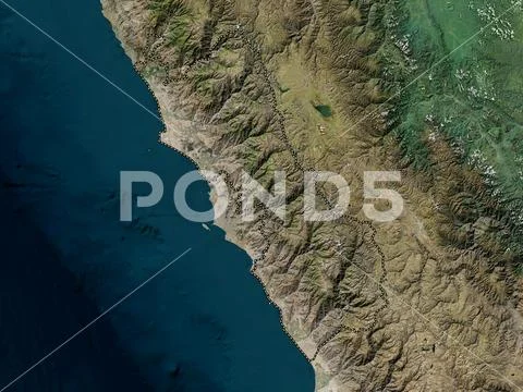 Lima, Peru. High resolution satellite map Illustration #232503572