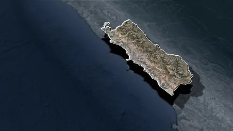 Lima region - Animation Map | Stock Video | Pond5