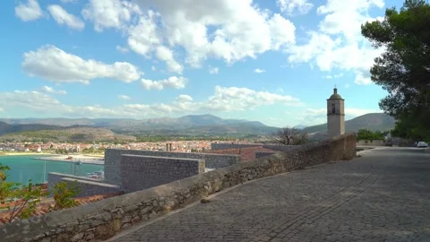 Limestone Lookout Tower of Akronafplia's... | Stock Video | Pond5