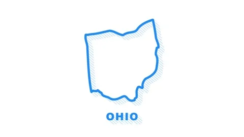 Ohio Map Stock Video Footage | Royalty Free Ohio Map Videos | Pond5