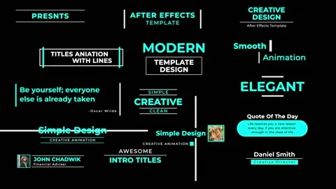 After Effects Template: Line Animated Titles #247354519