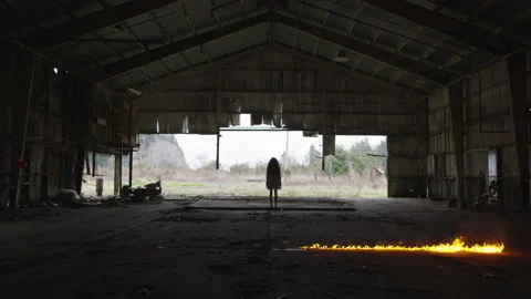 Line of Fire Igniting in Front of a Cree... | Stock Video | Pond5