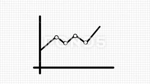 Line Graph on Grid Background ~ Clip Art #276613919