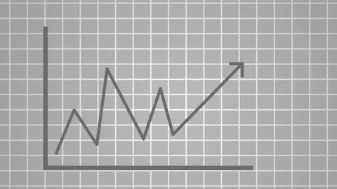 Line Graph with Upward Trend on Grid Bac... | Stock Video | Pond5