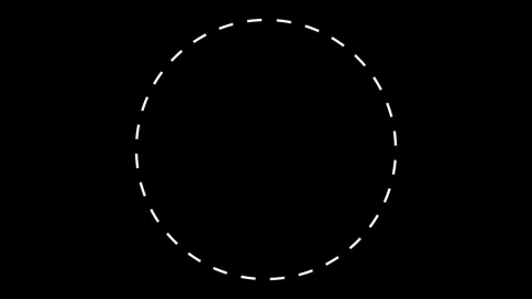 Line loop frame circle animation. 4K | Stock Video | Pond5