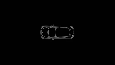 line moving top view car animation.4K V... | Stock Video | Pond5