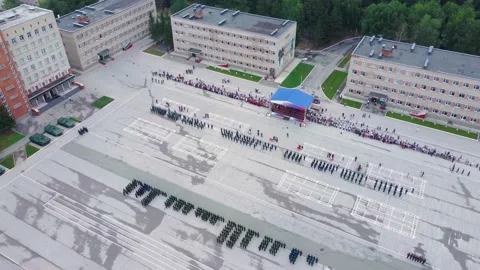 A line of soldiers marching on the parad... | Stock Video | Pond5