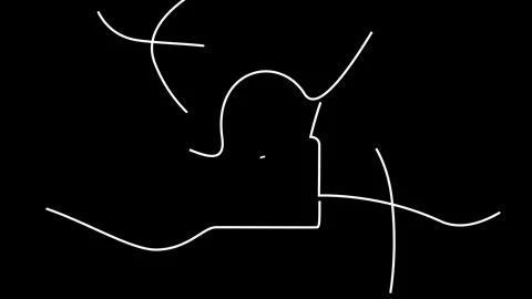 Linear animation of a lock on a black ba... | Stock Video | Pond5