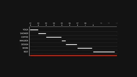 linear illustration infographic | Stock Video | Pond5