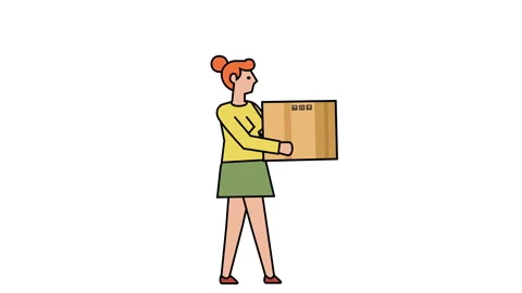 Linear Style Flat Stick Figure Pictogram... | Stock Video | Pond5