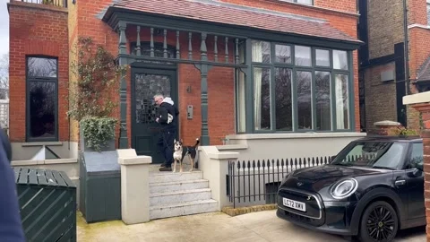 Lineker leaves home as BBC announce he w... | Stock Video | Pond5