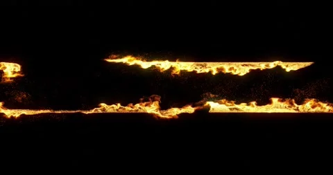 lines of fire and flames spreading inwar... | Stock Video | Pond5