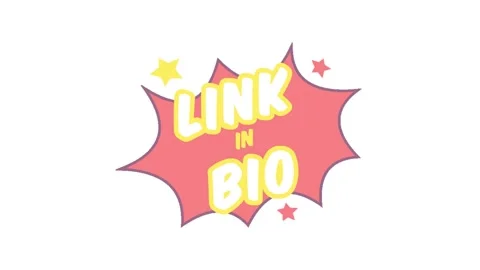 link in bio text icon background animate... | Stock Video | Pond5