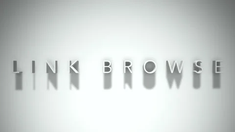 link browse 3D title animation with shad... | Stock Video | Pond5