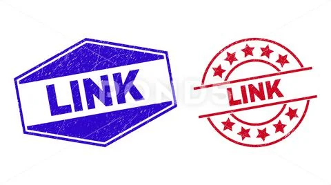 LINK Corroded Stamp Seals in Circle and Hexagon Shapes ~ Clip Art ...