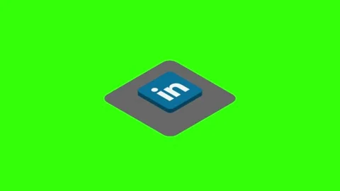 LinkedIn icon background animated, logo ... | Stock Video | Pond5