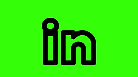 LinkedIn icon background animated, logo ... | Stock Video | Pond5