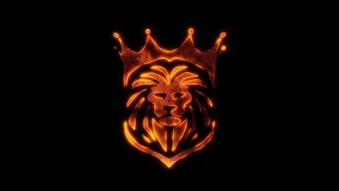 Lion King Head Animated Logo - Loop Grap... | Stock Video | Pond5