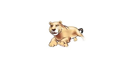 lion running 3d animation, cartoon anima... | Stock Video | Pond5