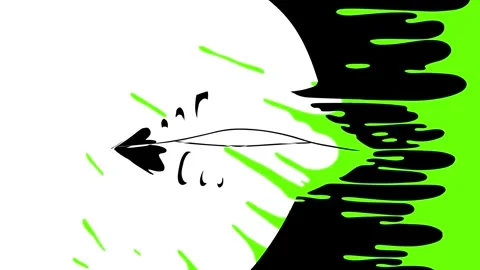liquid ink transition green screen. Moti... | Stock Video | Pond5