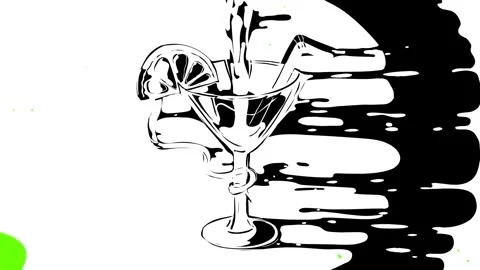 liquid ink transition green screen. Moti... | Stock Video | Pond5