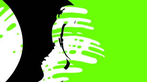 liquid ink transition green screen. Moti... | Stock Video | Pond5