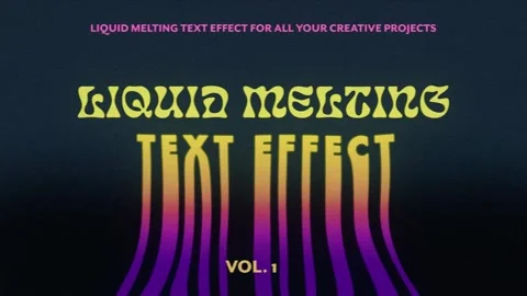 Liquid Melting Text Effect ~ After Effects #254773179