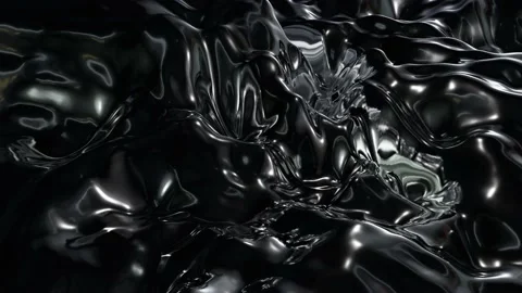 Liquid Metal Flood LOOP Black | Stock Video | Pond5