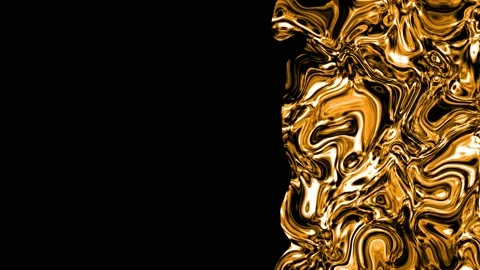 Liquid metal moving background animation... | Stock Video | Pond5