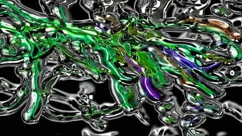 Liquid metal texture backdrop loop. | Stock Video | Pond5
