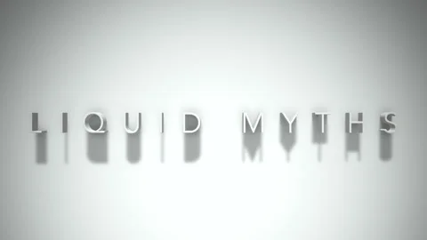 liquid myths 3D title animation white te... | Stock Video | Pond5