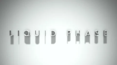 liquid phase 3D title animation white te... | Stock Video | Pond5