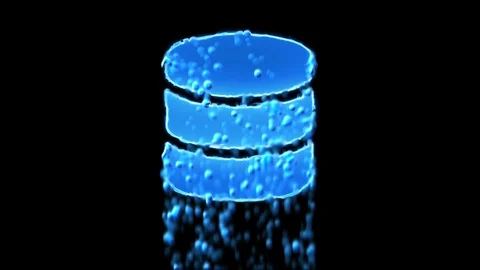 Liquid symbol database appears with wate... | Stock Video | Pond5