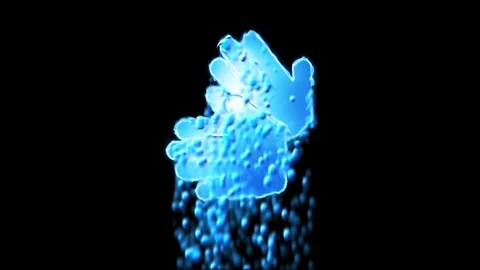 Liquid symbol sign language appears with... | Stock Video | Pond5