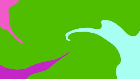Liquid transition pack green screen. 4K ... | Stock Video | Pond5