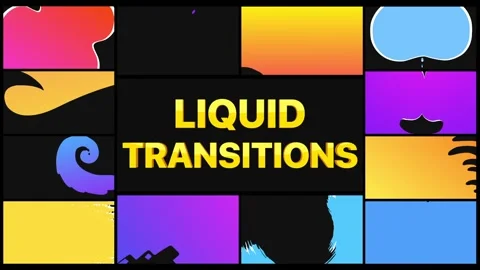 Liquid Transitions | After Effects ~ After Effects #161095299